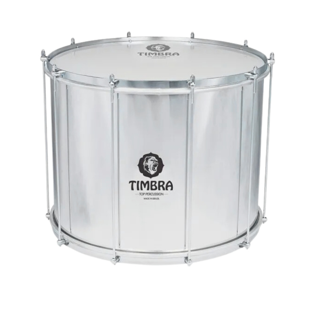 SURDO DE PRIMEIRA TIMBRA AXE 22X40CM ALUMINIO C/ARO CROMADO PELE NAPA ...