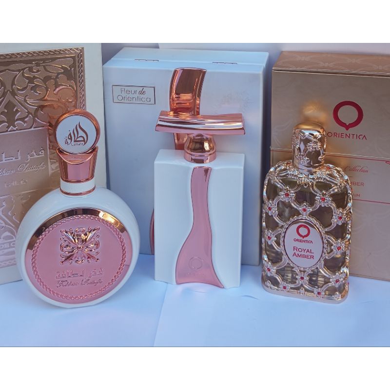 perfume árabe Royal amber fakhar rose fleur de Orientica | Shopee Brasil