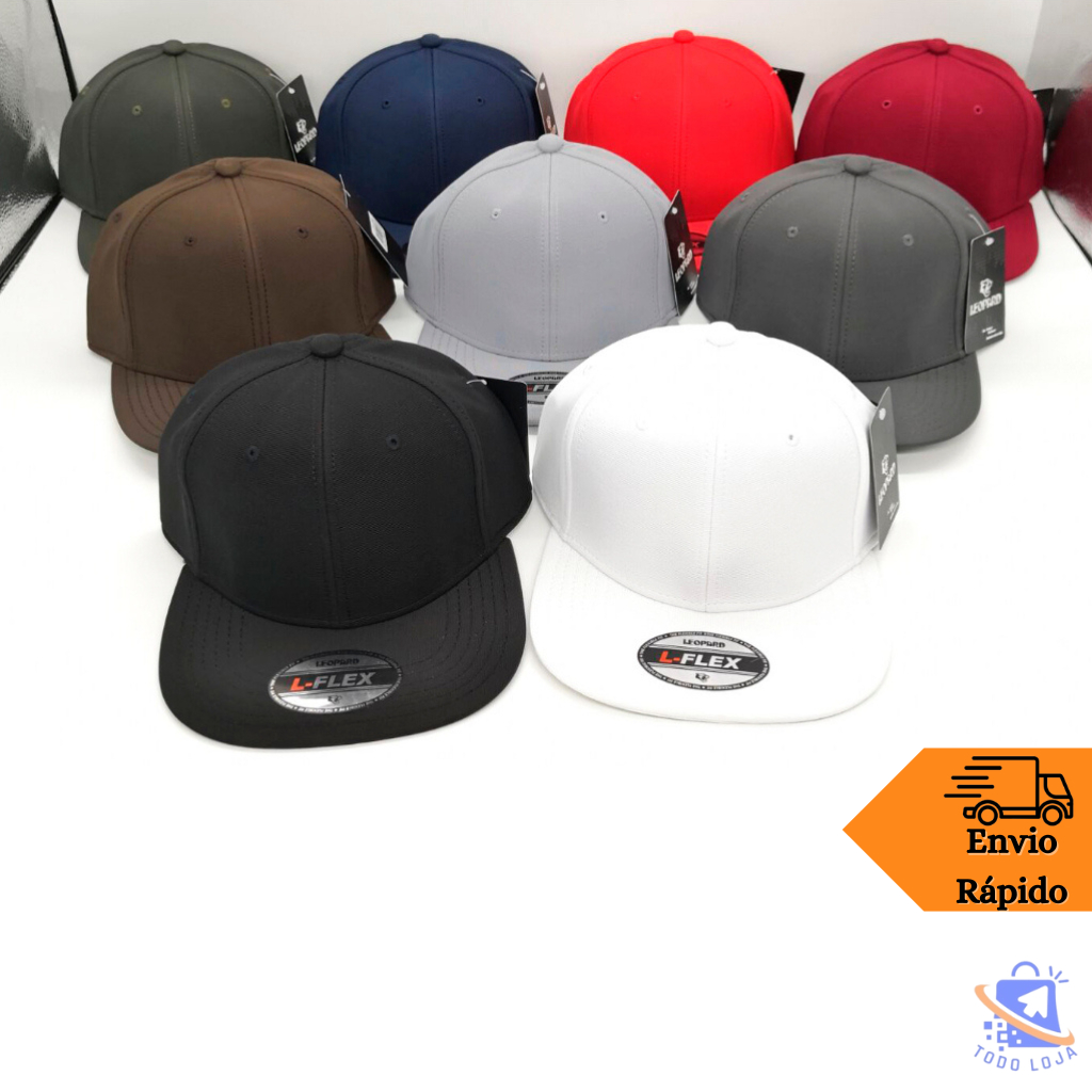 Boné Liso Aba Reta Leopard - JF-L096 FECHADO | Shopee Brasil