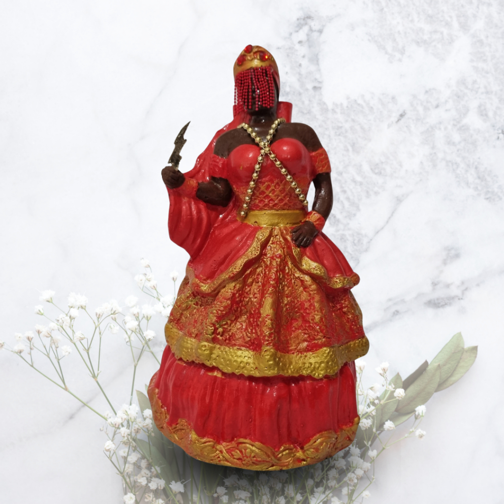 Orixá Iansã Oya Iabá - 26cm - Estátua em gesso - Imagem Umbanda ...