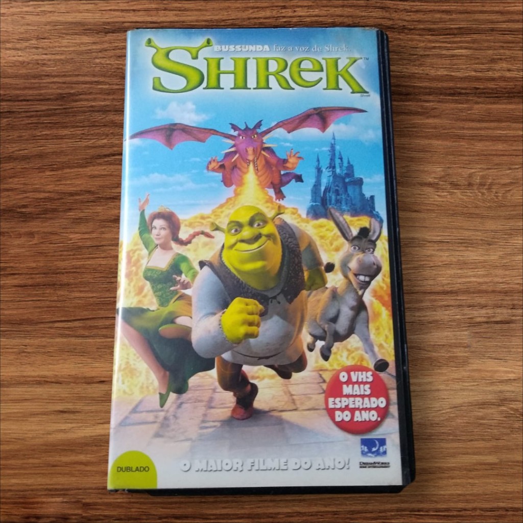VHS (RaroS) Shrek 1 E 2 | Shopee Brasil