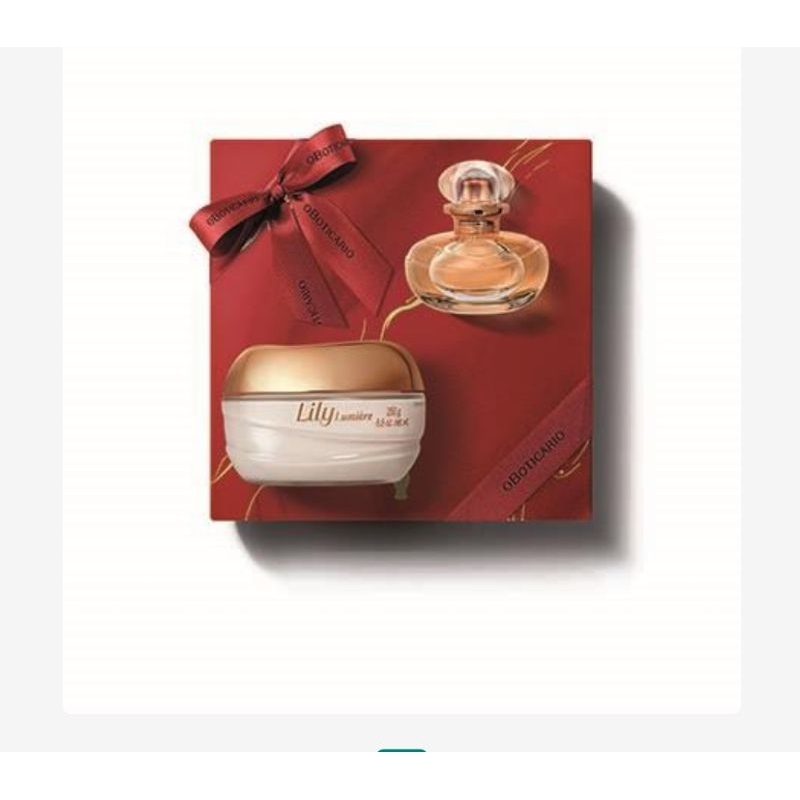 lançamento kit lily Presente feminino com Eau de Parfum e Creme ...