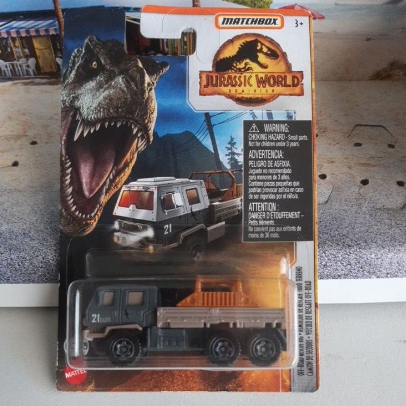 Matchbox Jurassic World Caminhão Off Road Rescue Rig Resgate | Shopee ...