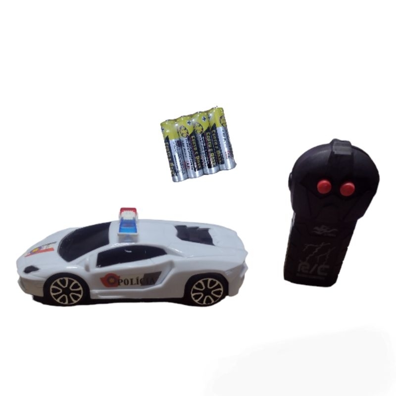 Carro de controle remoto sem fio polícia motor controle | Shopee Brasil