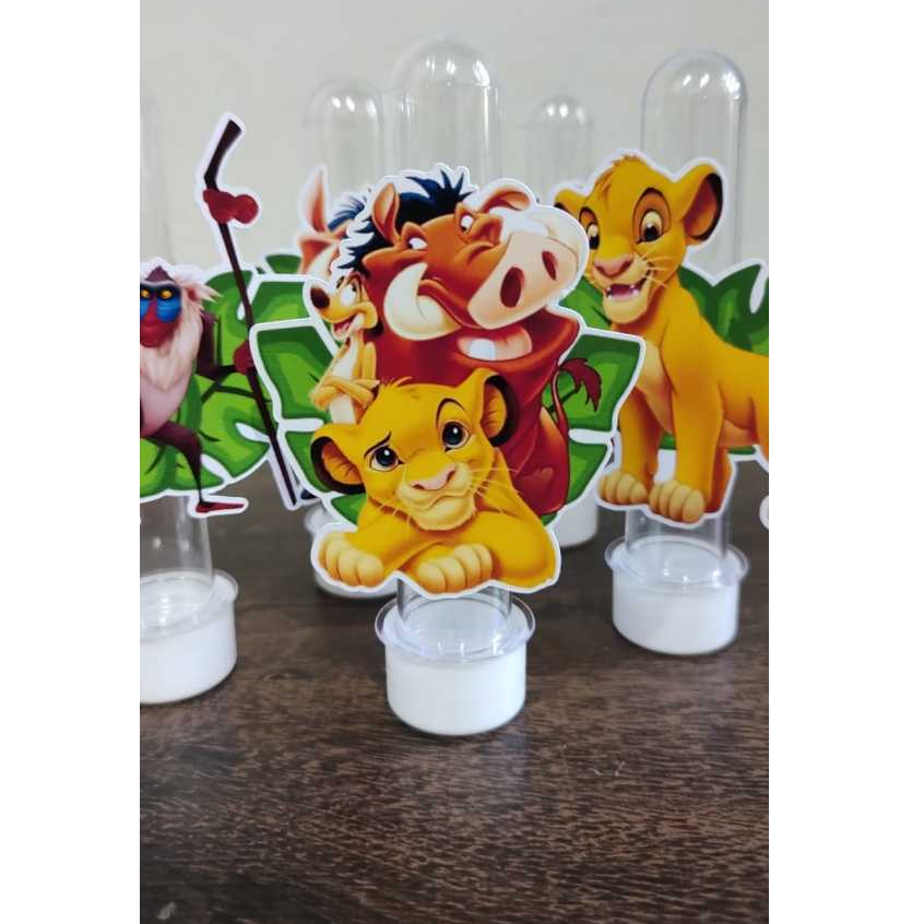 APLIQUES PARA TUBETE 13CM REI LEÃO ( FAZEMOS OUTROS TEMAS ) | Shopee Brasil