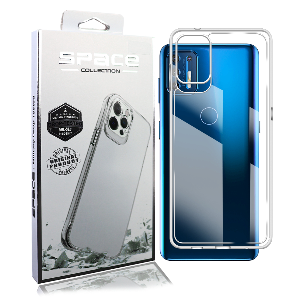 Case Capinha Space Acrílico Transparente Protetora para Motorola Moto G22 E13 G51 G10 G20 G30 ...