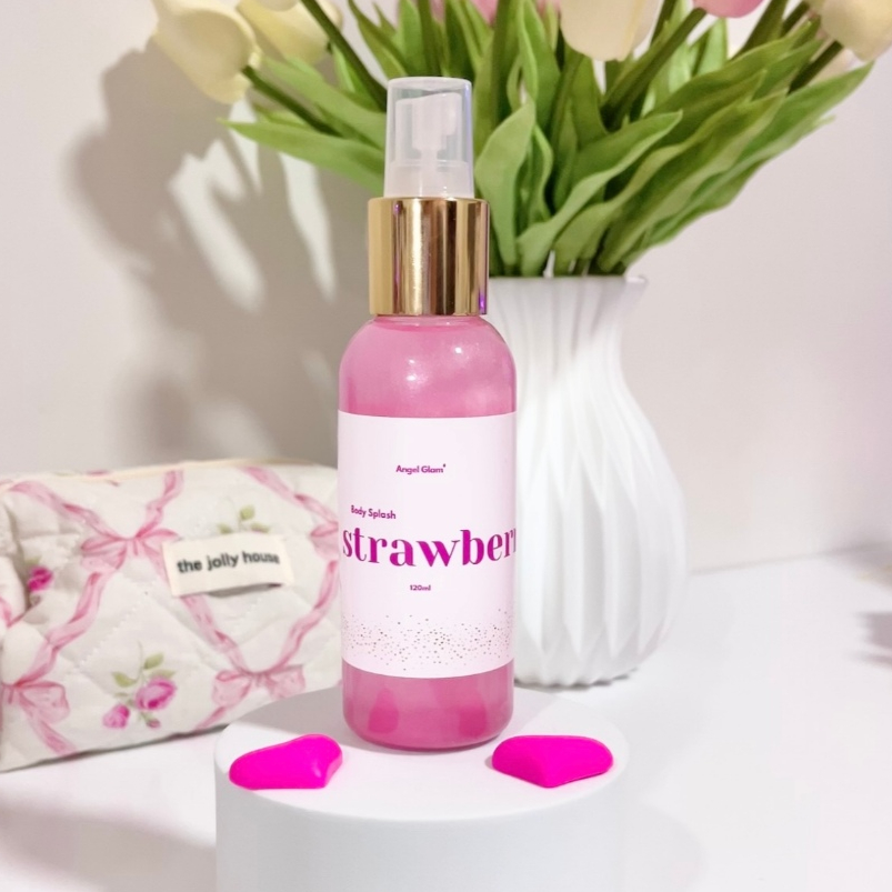 Body Splash de Morango Angel Glam 120ml | Shopee Brasil