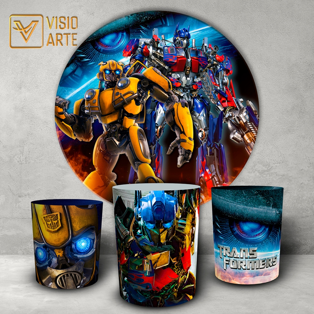 Kit Painel Transformers + Trio Capas Cilindros 1,5x1,5 | Shopee Brasil