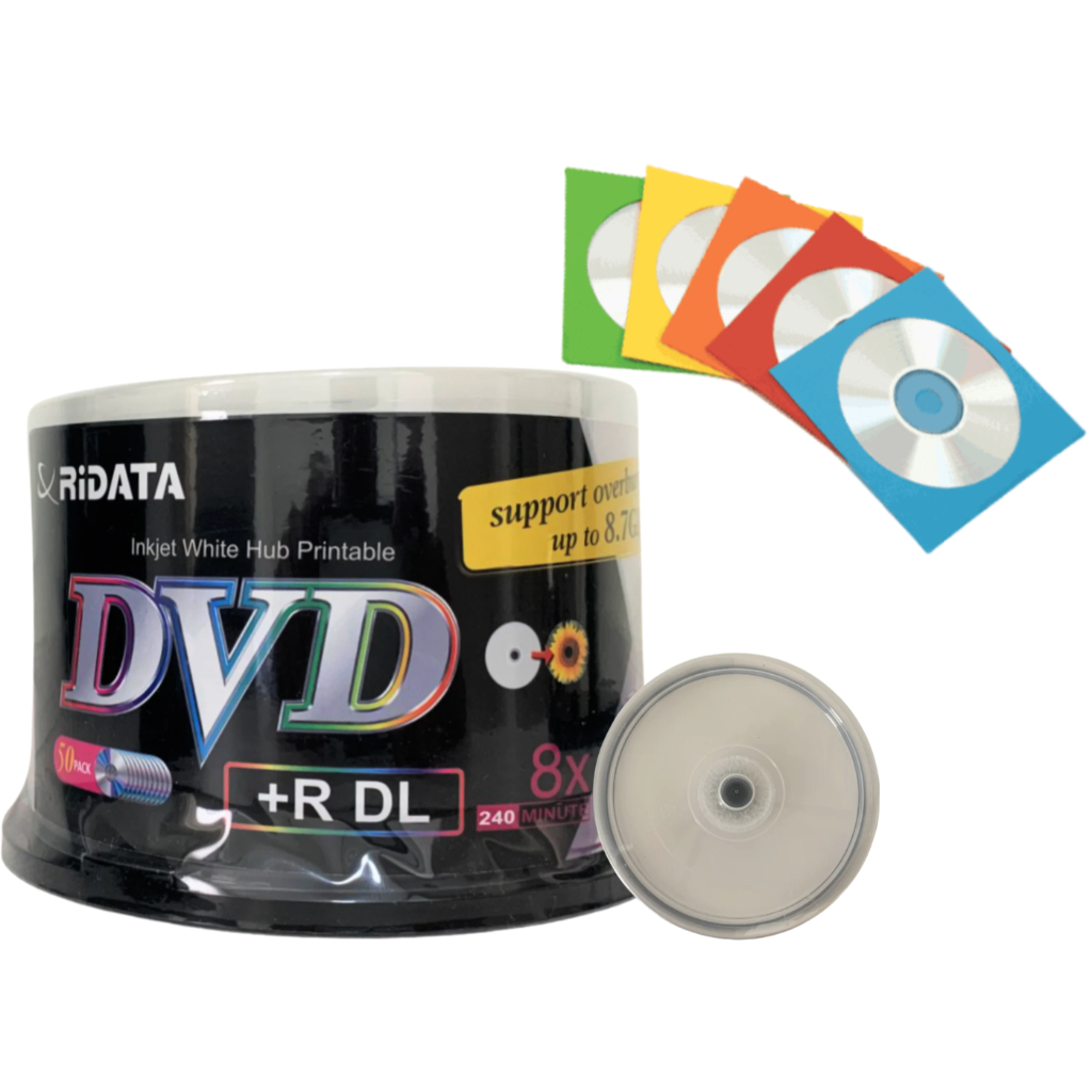 10 Unidades Dvd+r Dl Printable Dual Layer 8.5gb Com Envelopes | Shopee Brasil