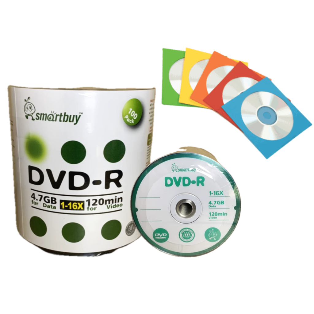 10 Unidades Dvd-r Logo 4.7 Gb 120 Minutos 16x Original Com Envelopes ...