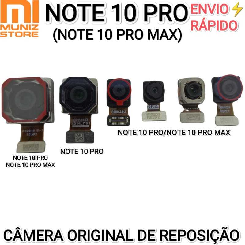 Câmera Redmi Note 10 Pro/10 Pro Max Frontal/Traseira/Ultrawide/sensor ...