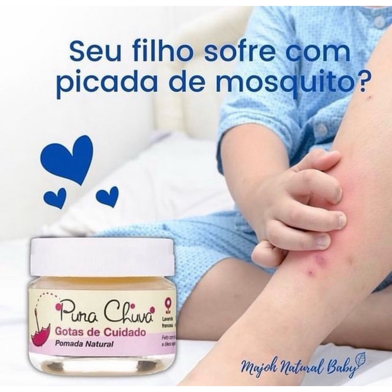 Pomada Natural para Picadas de Insetos, Machucados, Queimaduras - Gotas ...