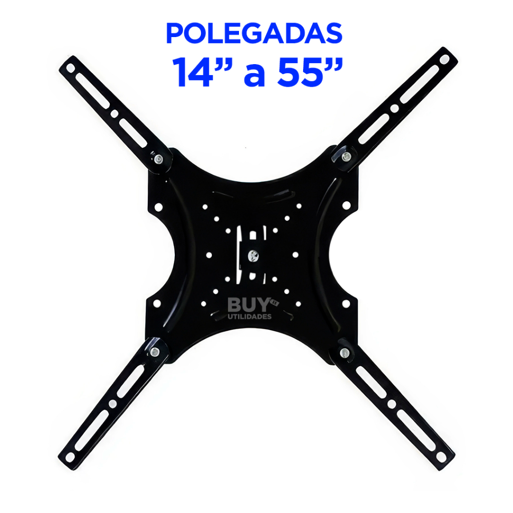 Suporte articulado de tv televisão monitor Led Lcd 10 18 22 32 40 50 55 ...