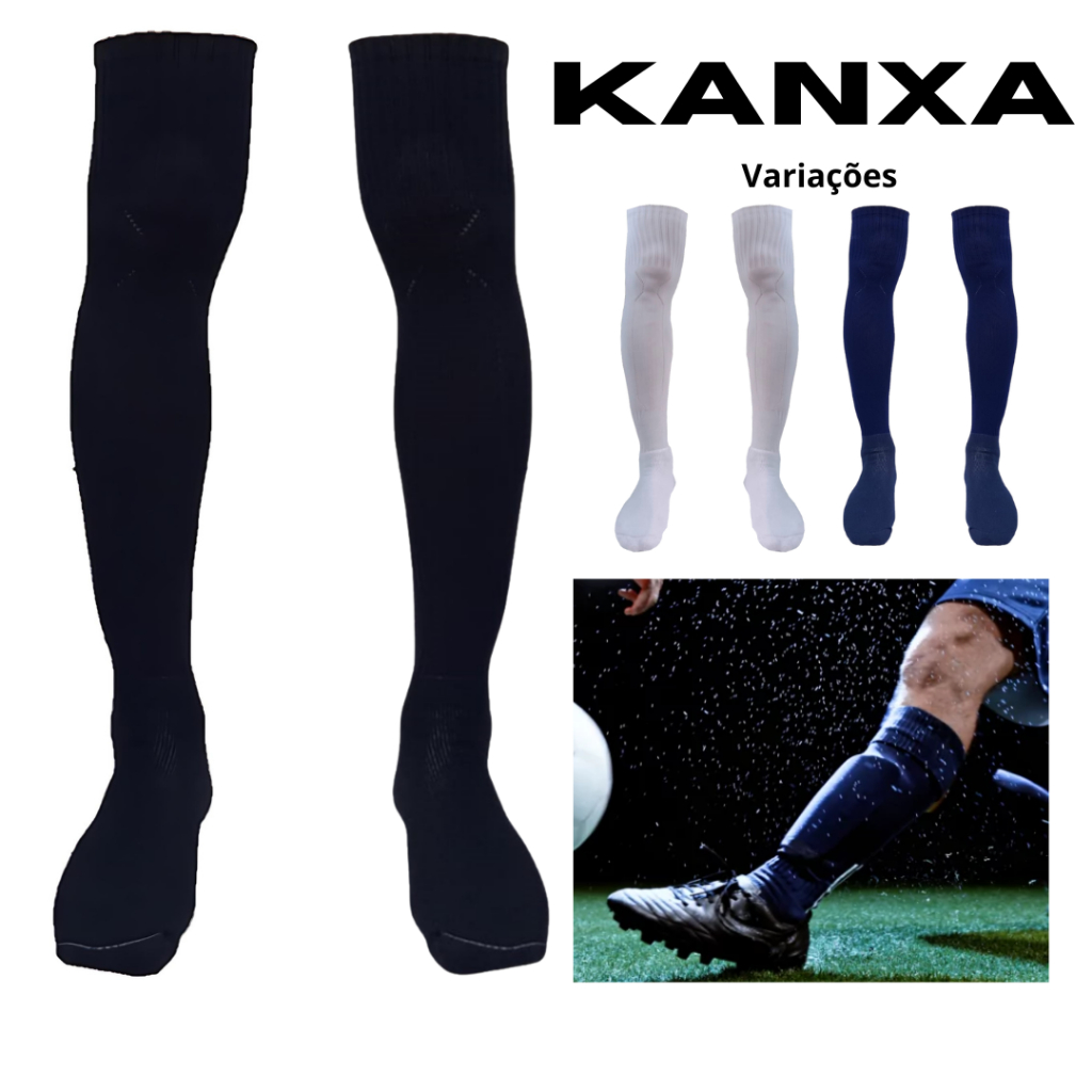 Meião de Futebol Profissional Infantil Juvenil Adulto Kanxa 28 ao 43 | Shopee Brasil