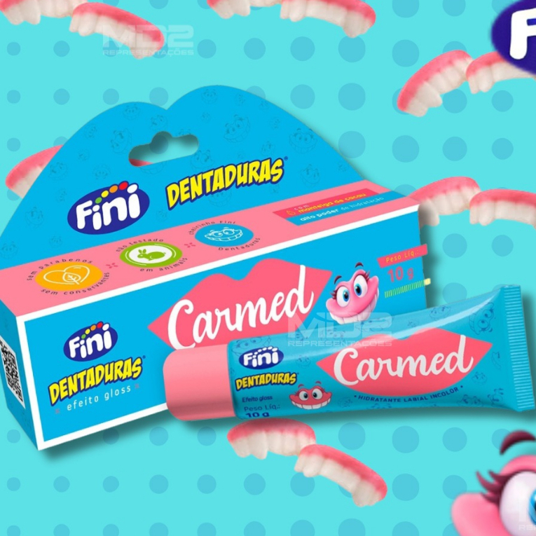 Carmed Fini - Dentaduras - Efeito Gloss - Hidratante Labial incolor - 10g | Shopee Brasil