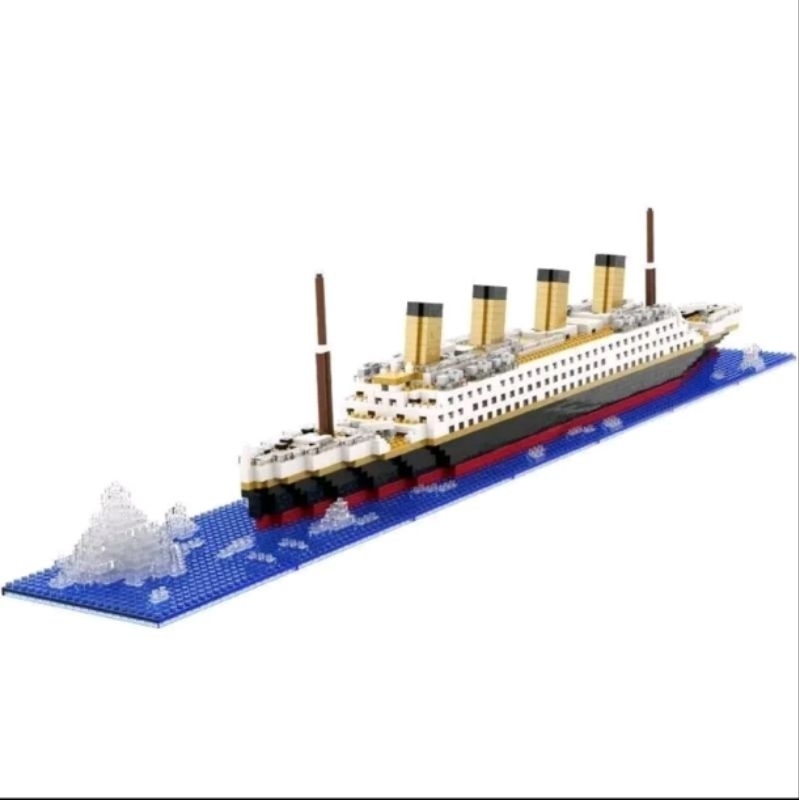 Blocos de Montar lego Titanic 1878 peças mini blocos de Montar | Shopee ...