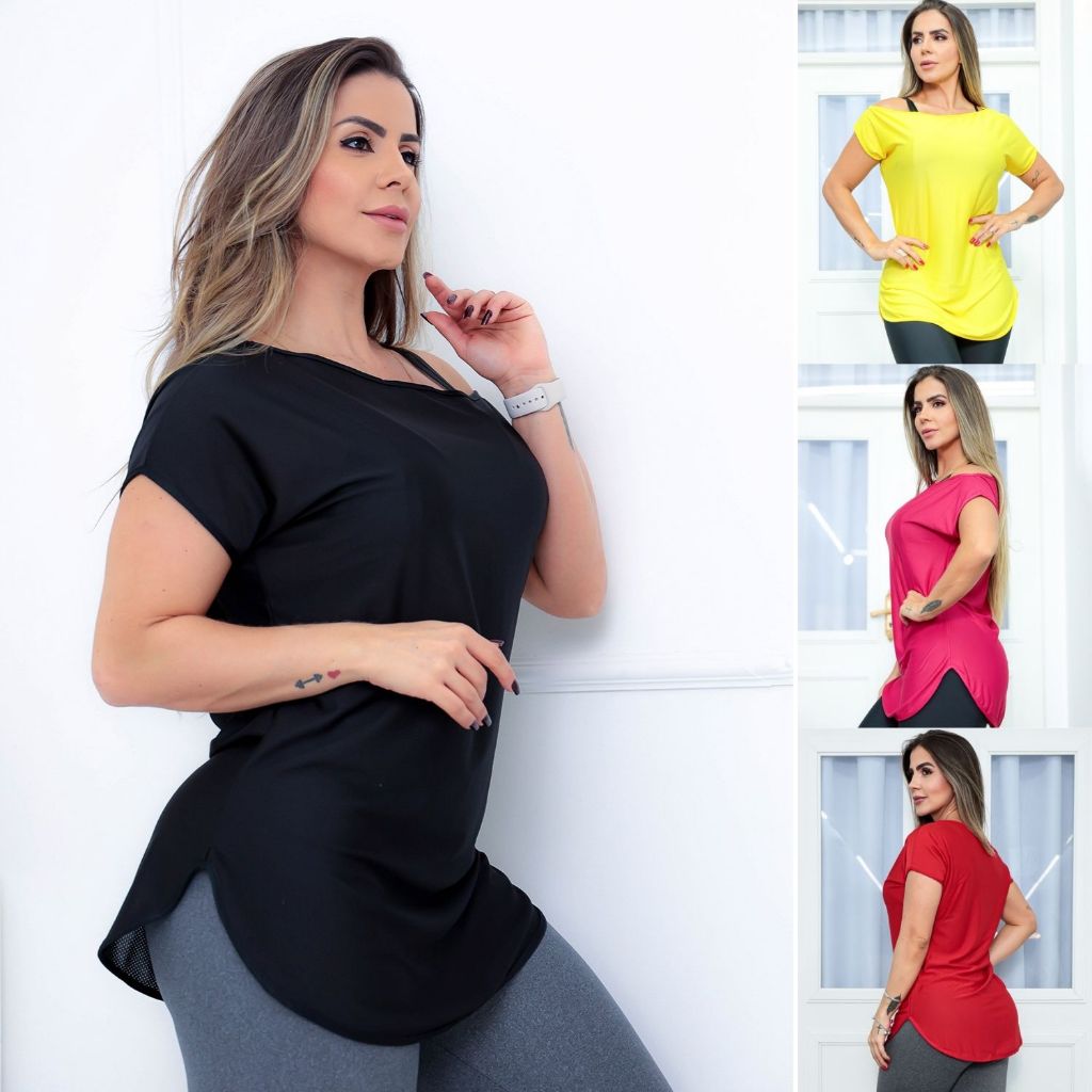 Blusa Fitness Feminina em Dry Fit – Conforto e Estilo para Seus Treinos ...