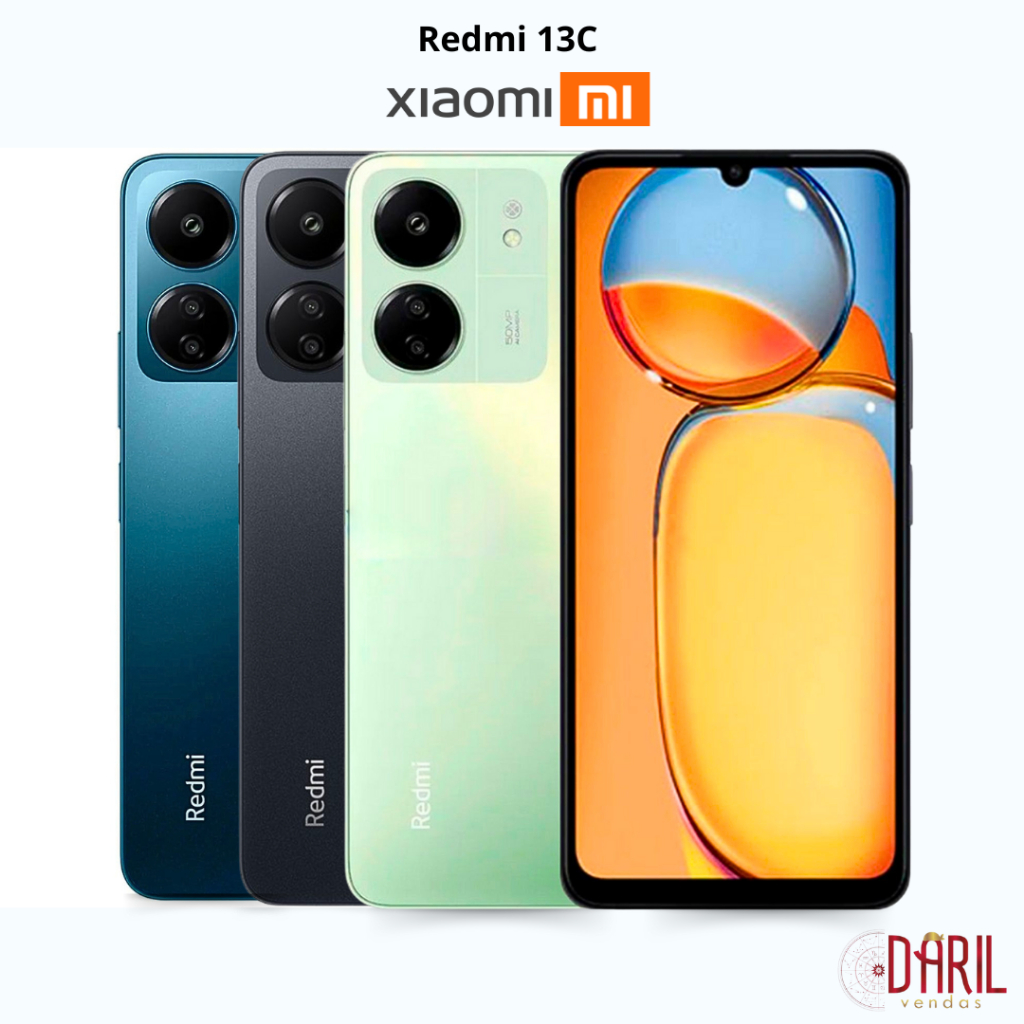Celular Smartphone Redmi 13C 256GB 8RAM e 128GB 4RAM 4G - Xiaomi ...