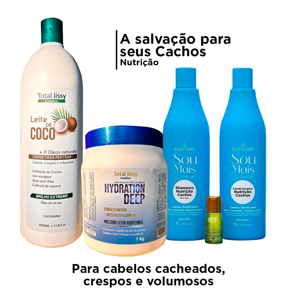 Cachos Perfeitos Kit Completo Para Cabelos Cacheados | Shopee Brasil