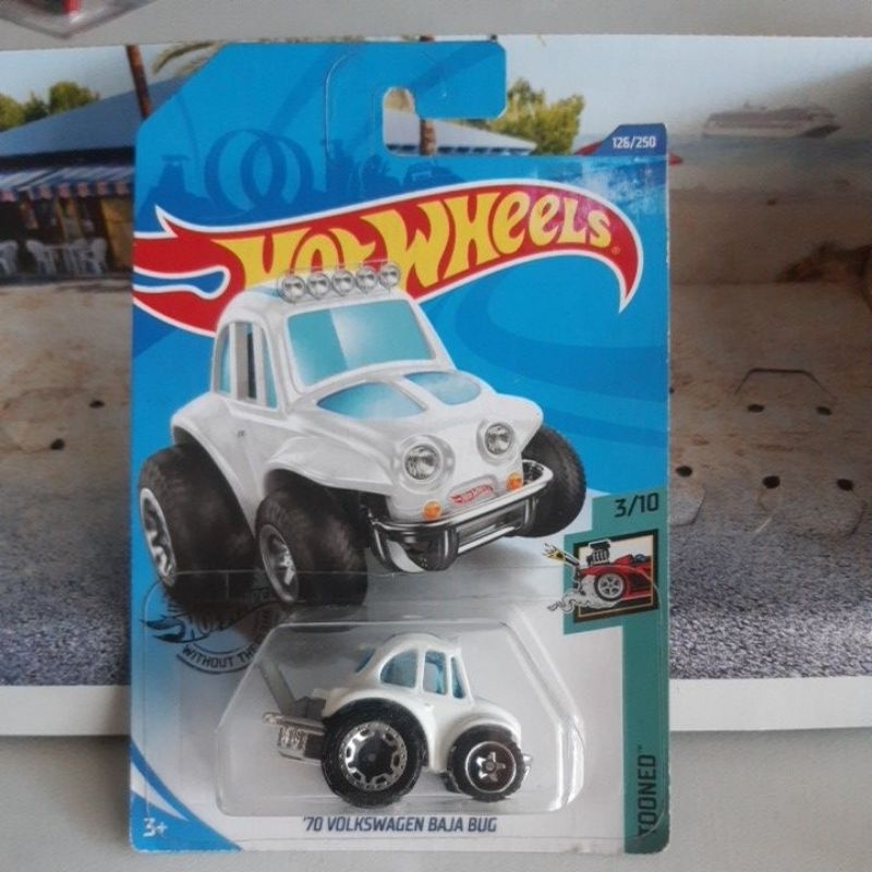 Hot Wheels Vw Volkswagen Fusca Baja Bug 2019 Hw Tooned | Shopee Brasil