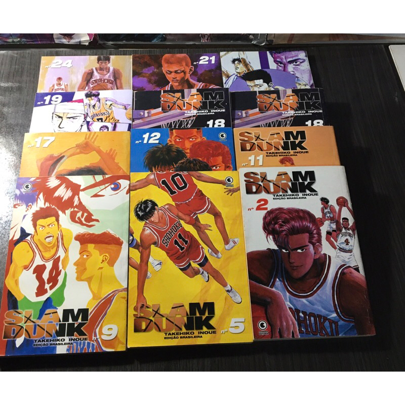 Mangá Slam Dunk - Editora Conrad - volumes 2 5 9 11 13 12 17 18 19 20 21 24 - venda por unidade ...