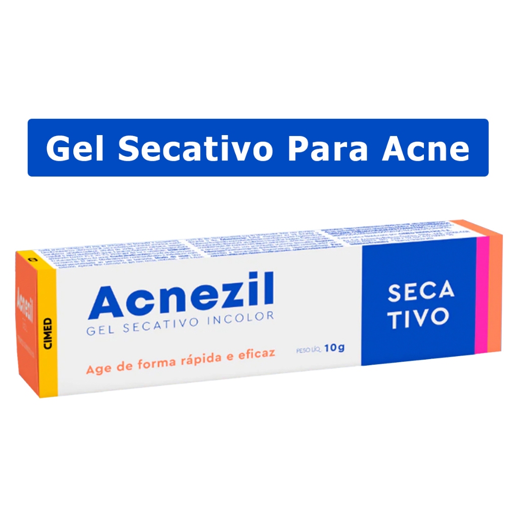 Acnezil Gel Secativo Incolor Para Pele Acneica 10g Cimed | Shopee Brasil