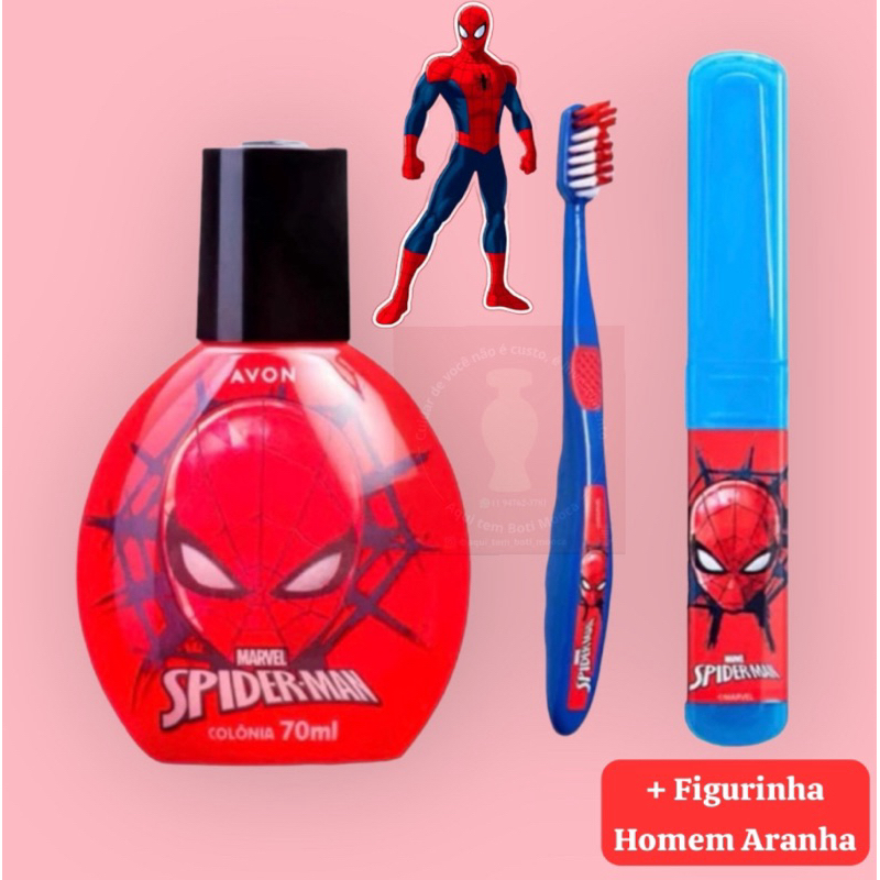 Kit Marvel Spider Man Colônia Infantil 150ml + Escova de dentes ...