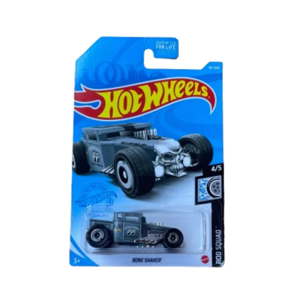 Hot Wheels Mainline 1:64 - Bone Shaker Moon Eyes Cinza | Shopee Brasil