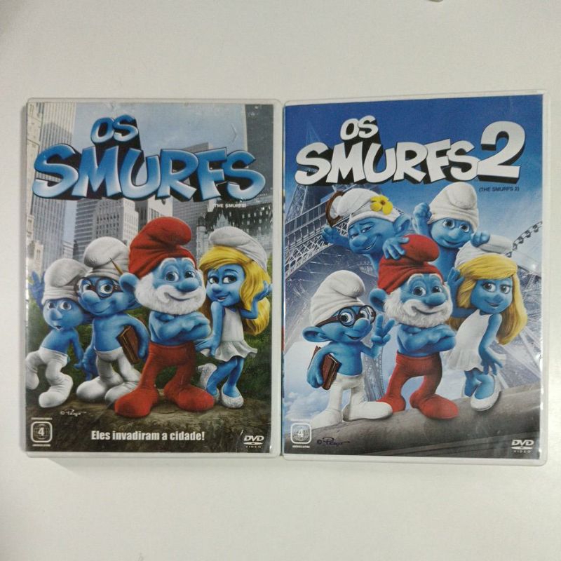 Dvds Os Smurfs 1 e 2 - 2 Dvds | Shopee Brasil
