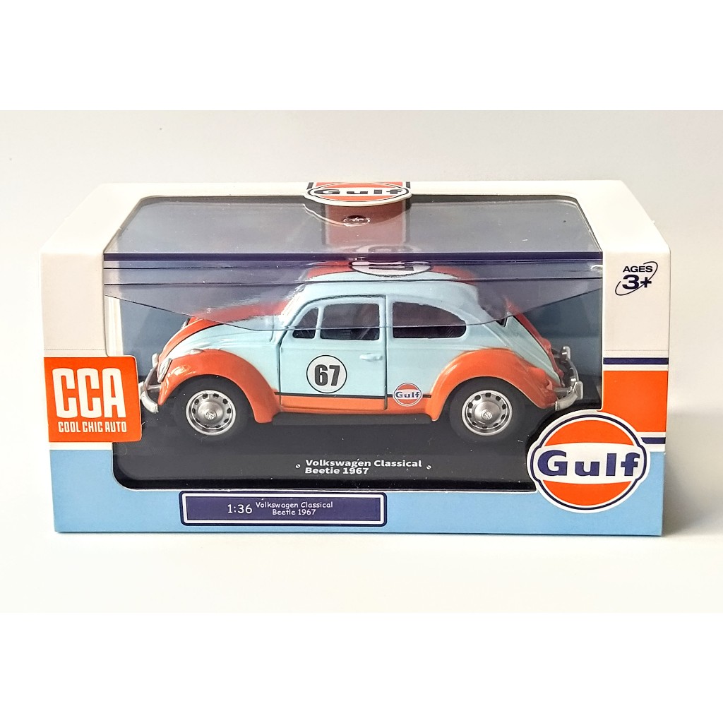 Miniatura Fusca 1967 Gulf 1:36 CCA | Shopee Brasil