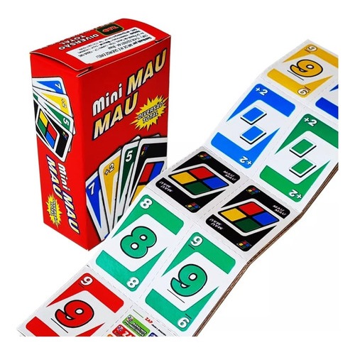 Lembrancinha Mini Jogo De Cartas Uno / Mini Mau Mau 5 Unidade ...