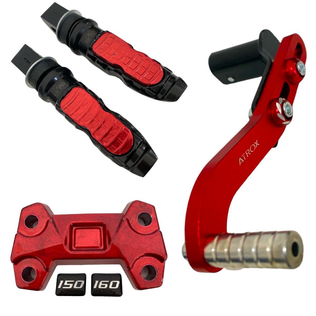 Kit Esportivo Pedal De Cambio Mesa De Guidão Pedaleira Titan/Fan/Start ...