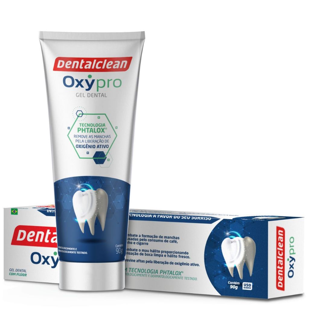 Gel Dental Clareador Oxy Pro Sabor Menta - Dentalclean | Shopee Brasil