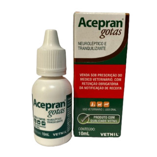 Tranquilizante Acepran Gotas Para Cães e Gatos 10ml | Shopee Brasil