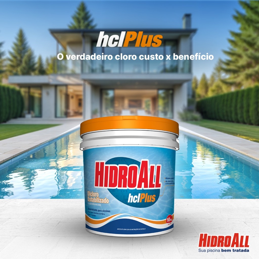 Cloro Granulado Hcl Plus Dicloro Estabilizado Hidroall 10kg | Shopee Brasil