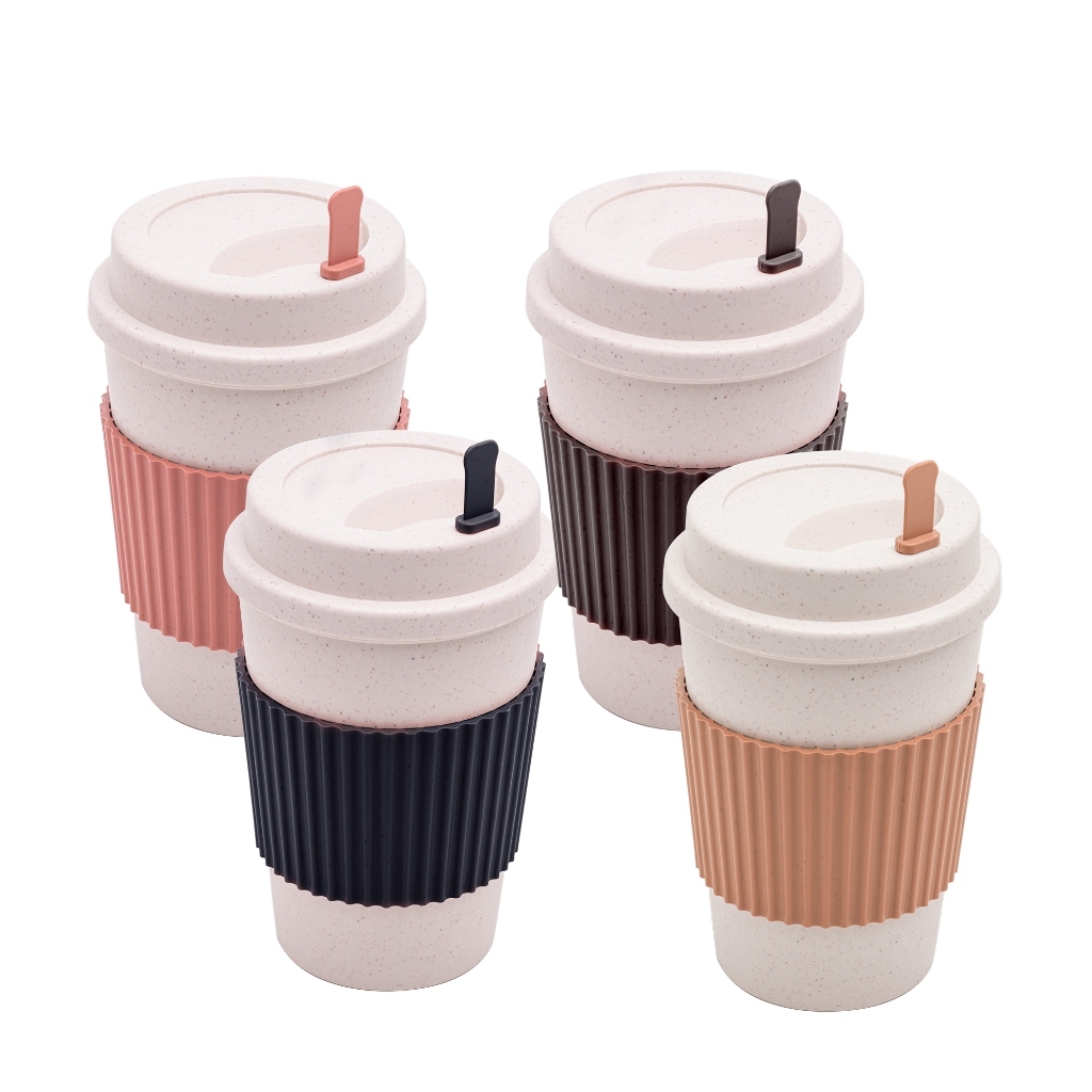 Copo de Café 470mL Com Mexedor em Polipropileno e Bambu Ecológico ...