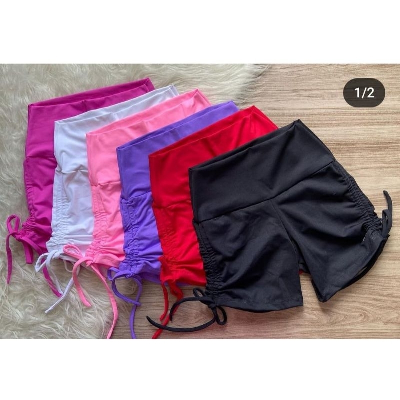 SHORT DE ACADEMIA FEMININO FITNES AMARRAÇÃO. | Shopee Brasil