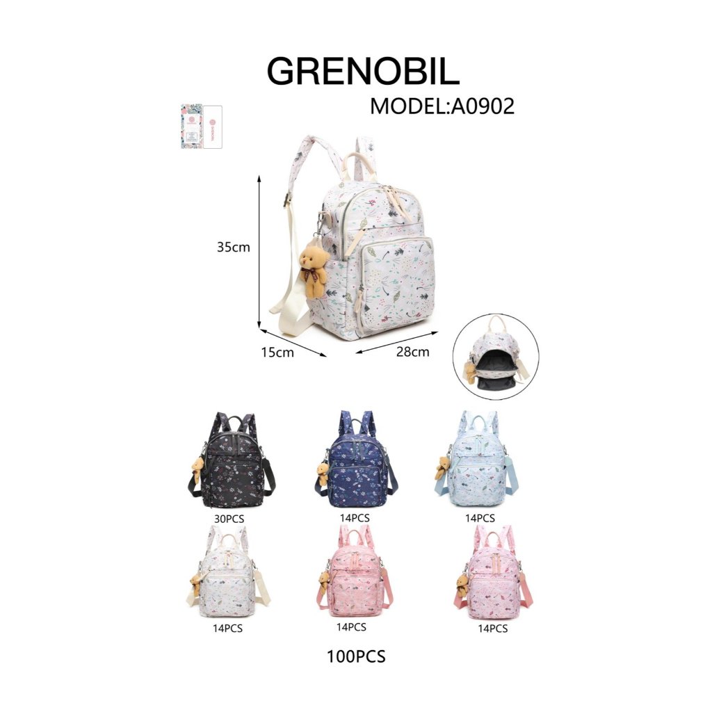 Mochila Feminina Média GRENOBIL A0902 | Shopee Brasil