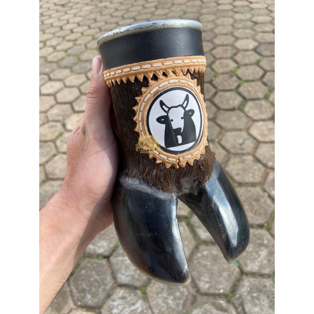 Caneca Copo Pé de Boi Encapado Pelo legítimo | Shopee Brasil