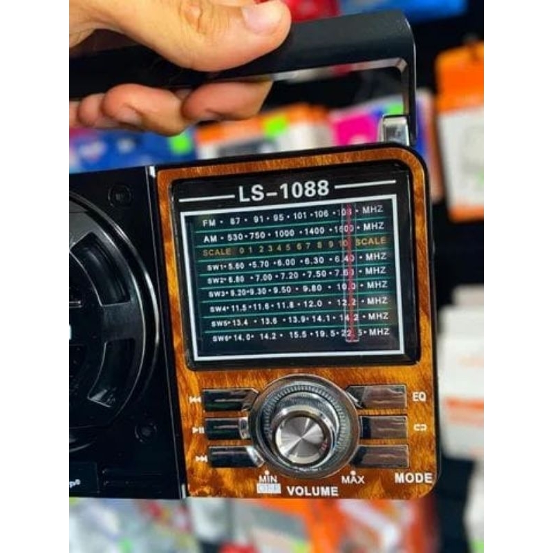 Rádio Retrô Vintage Grande AM FM Bluetooth Auxiliar Pen drive Mp3 | Shopee Brasil