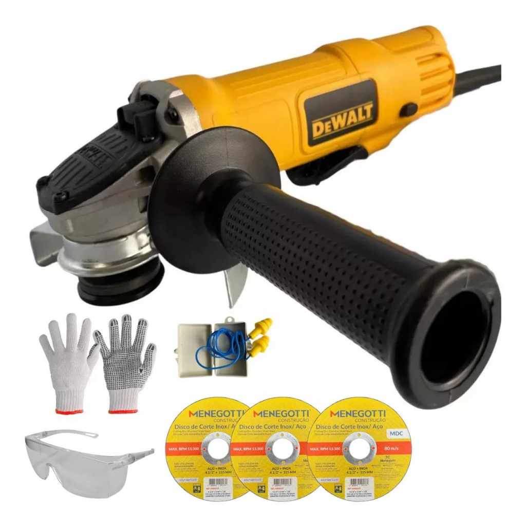 ESMERILHADEIRA LIXADEIRA ANGULAR DEWALT 4 1/2'' DWE4120 900W 127V ...