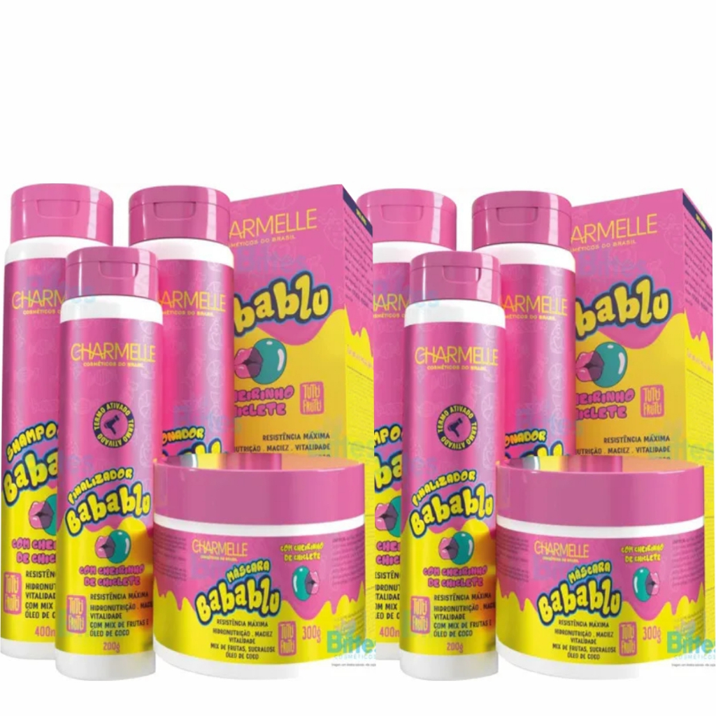 KIT 2 BABABLU CHARMELLE TUTTI FRUTTI HIDRATAÇÃO CAPILAR | Shopee Brasil