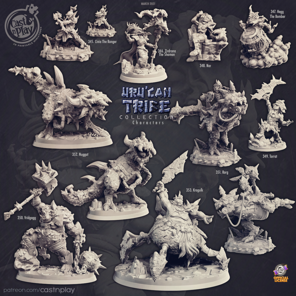 LANÇAMENTO JUN/24 - Miniaturas RPG - Cast N' Play - Uru'Can Tribe ...