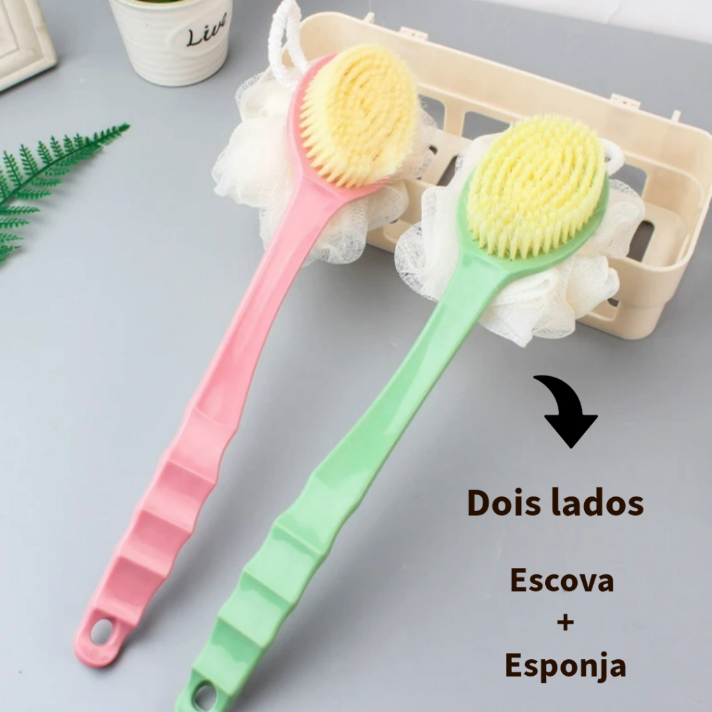Kit 2 Escova Para Esfregar As Costas De Banho Com 2 Em 1 Para Esfregar ... Kit 2 Escova Para Esfregar As Costas De Banho Com 2 Em 1 Para Esfregar ...