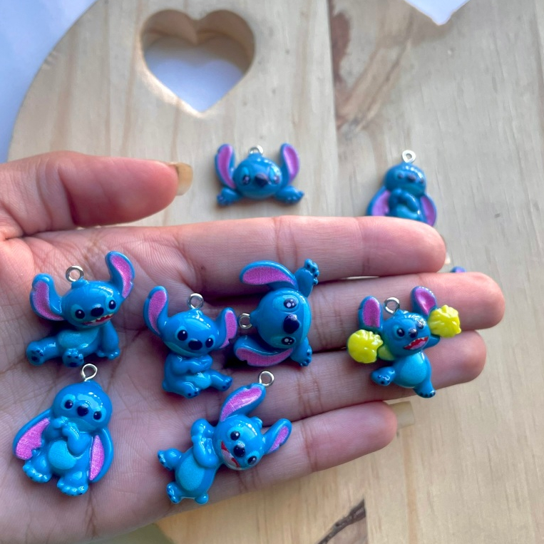 PINGENTE STITCH RESINA - 10 UNIDADES SORTIDOS | Shopee Brasil