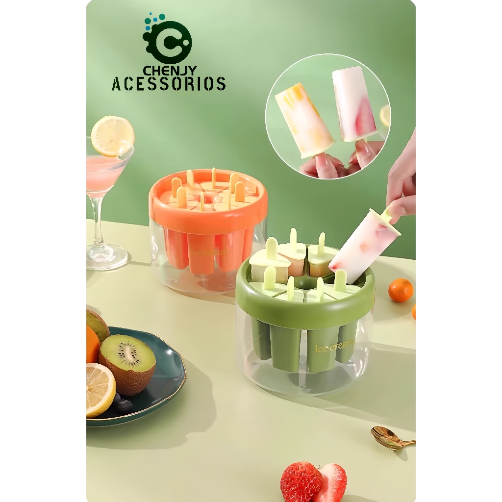 Forma Molde Picole Sorvete Geladinho Caseiro Gourmet Frutas Saudavel ...