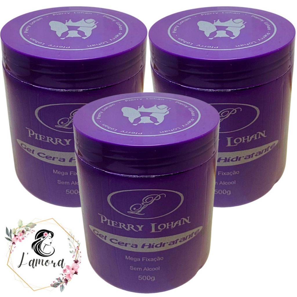 Gel Cera Hidrantante Pierry Lohan (kit 3 unidades de 500g cada ...
