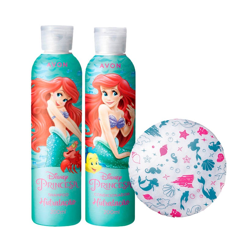 Kit Banho Ariel shampoo 200ml + condicionador 200ml + Touca - Avon ...