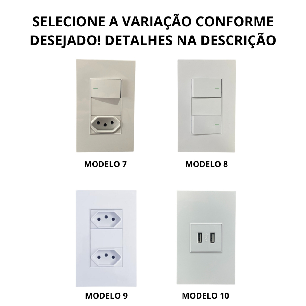 Tomada De Parede Universal USB Bivolt Com Espelho Original Envio ...