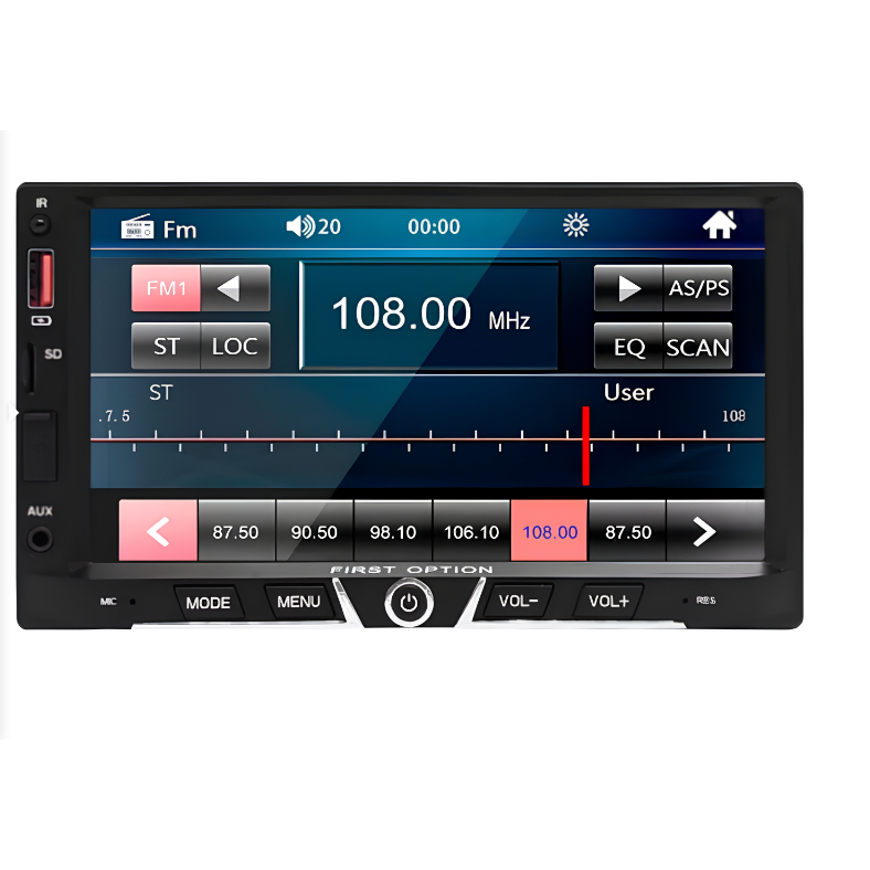 Central Multimídia First Option 7810HE 2 Din Universal Espelhamento Android Usb | Shopee Brasil